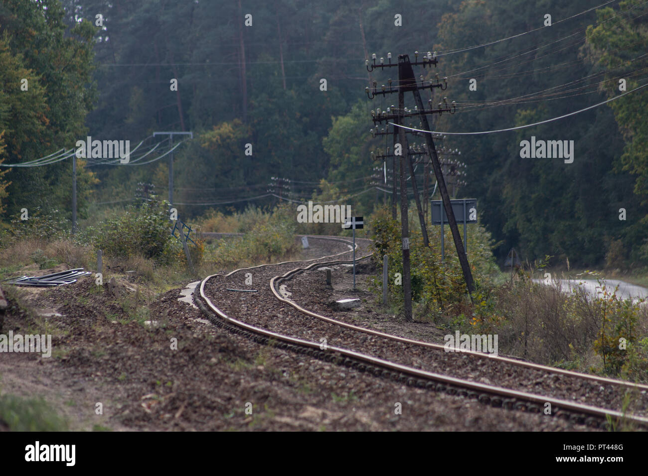 Electric traction poles hi-res stock photography and images - Alamy