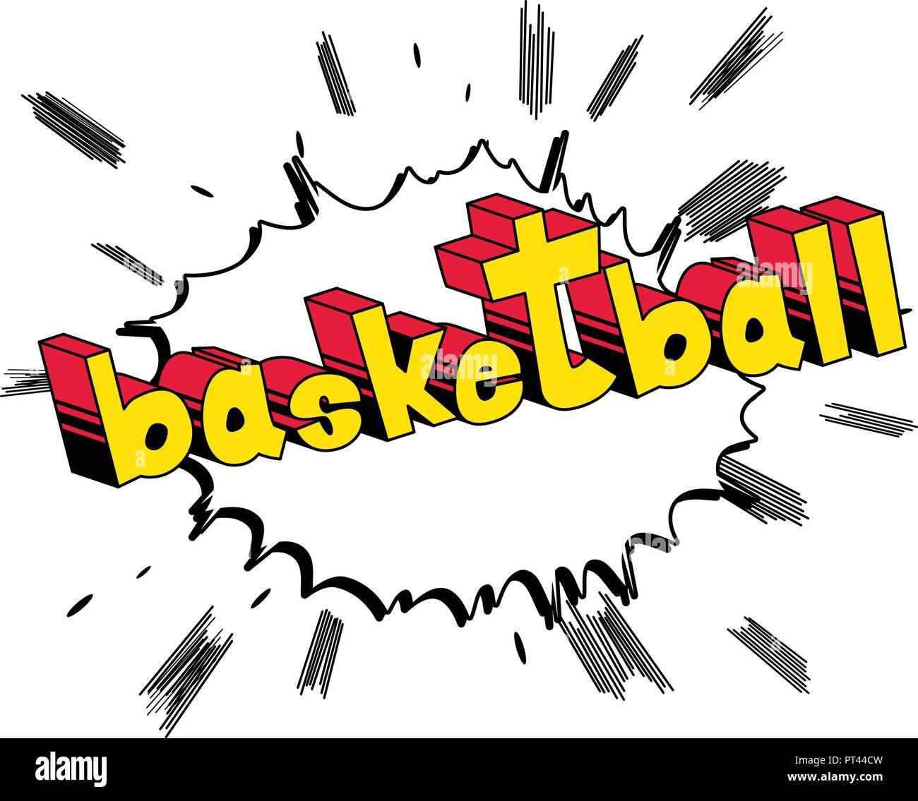 Basketball - Vector illustrated comic book style phrase Stock Vector ...