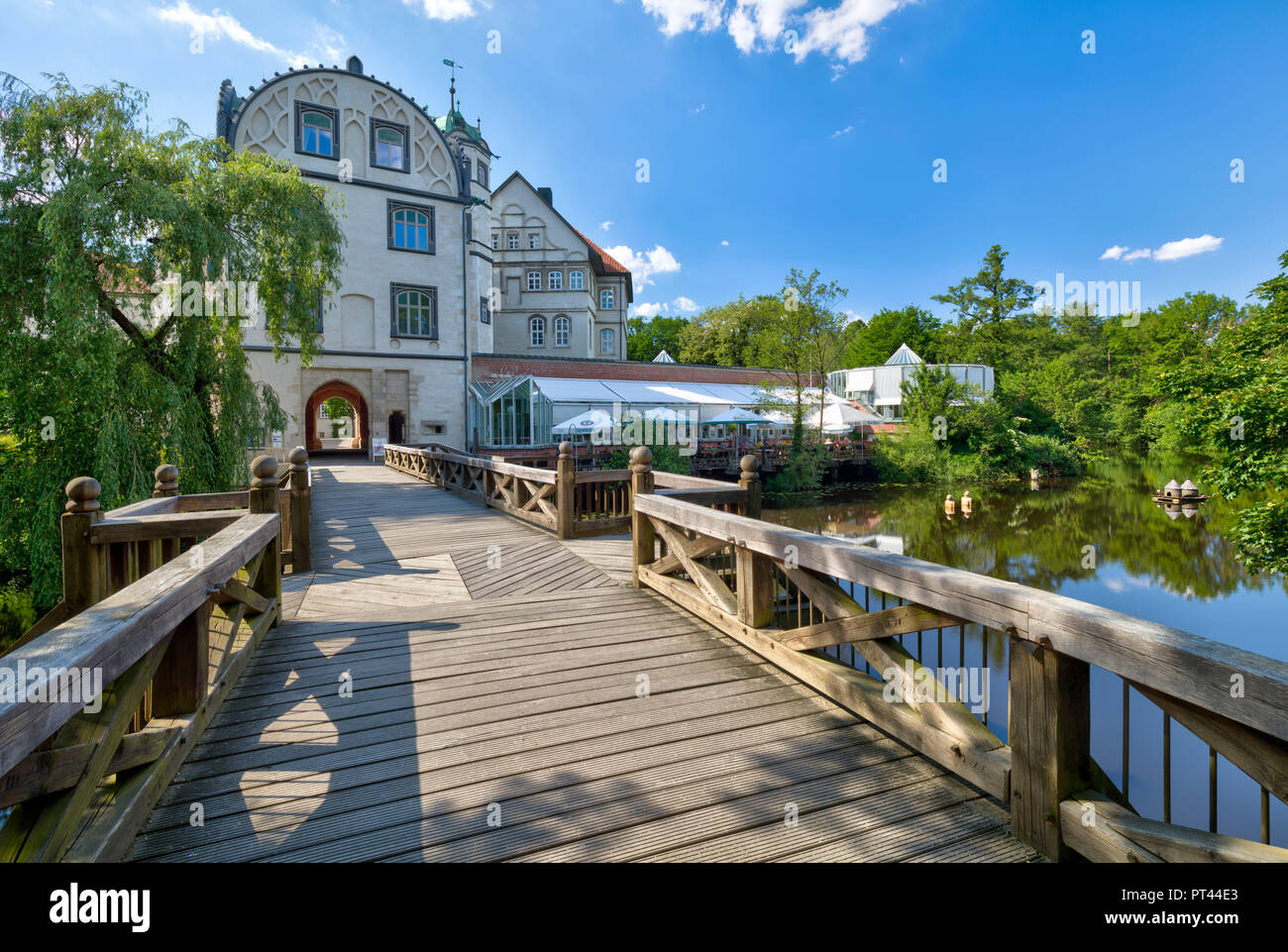 Guelph's castle, moat, Weser renaissance, historically, Gifhorn, Lower ...
