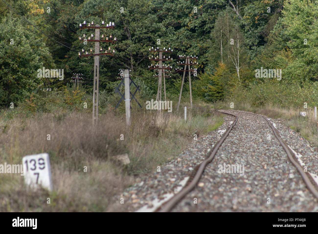 Electric traction poles hi-res stock photography and images - Alamy