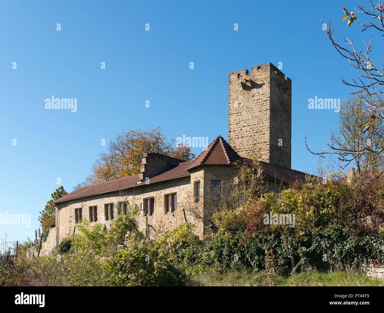 Germany, Baden-Württemberg, Kraichgau, Ravensburg Castle, former ...