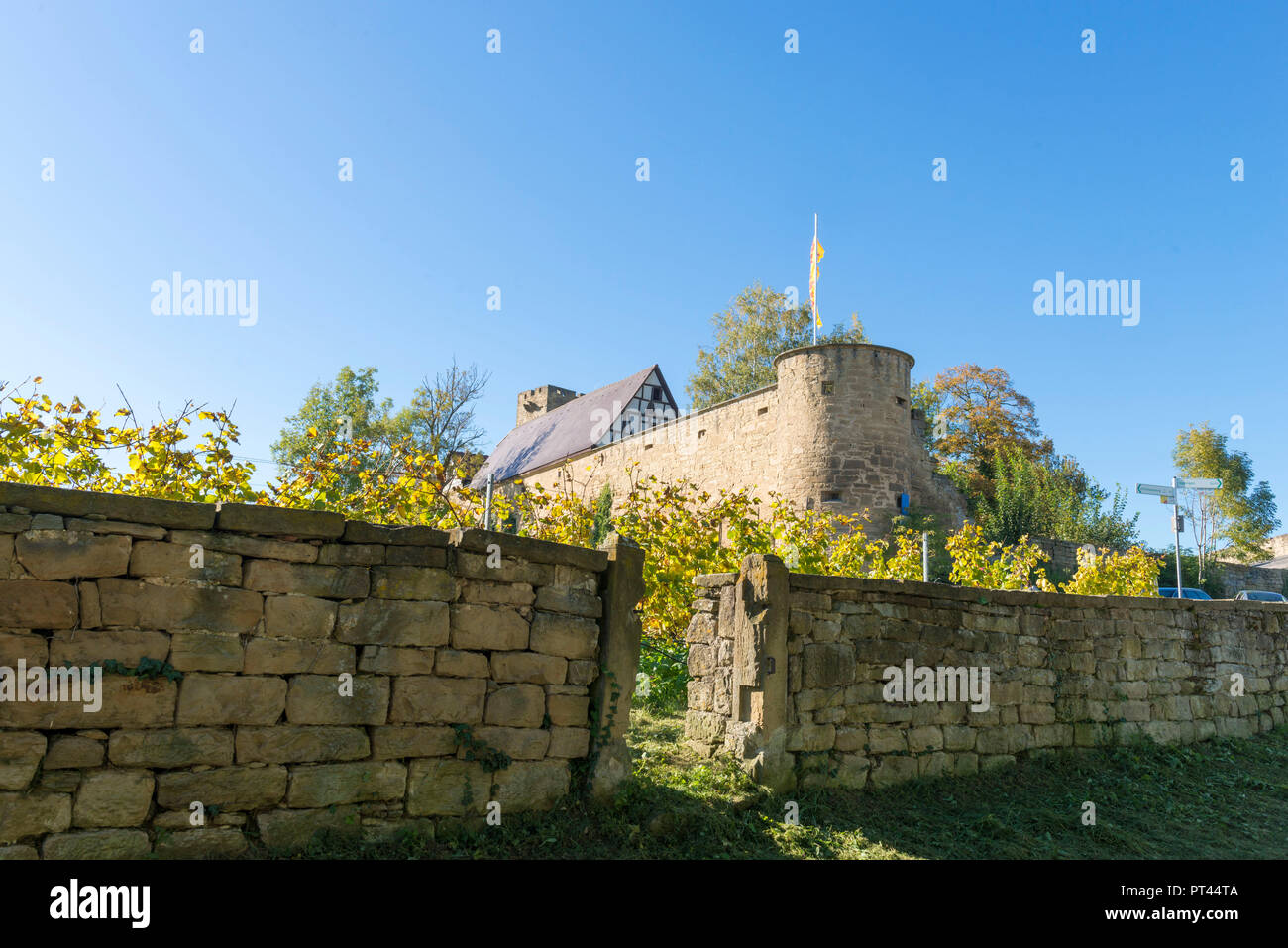 Germany, Baden-Württemberg, Kraichgau, Ravensburg Castle, former ...