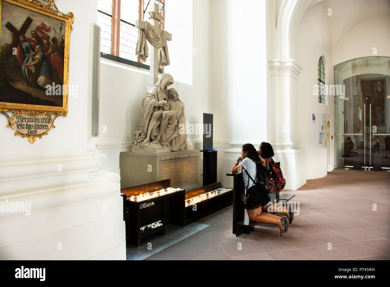 German people burn candle for remember and praying respect to Blessed ...