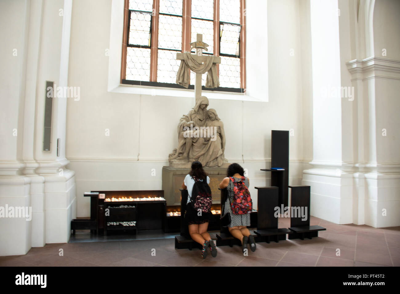 German people burn candle for remember and praying respect to Blessed ...