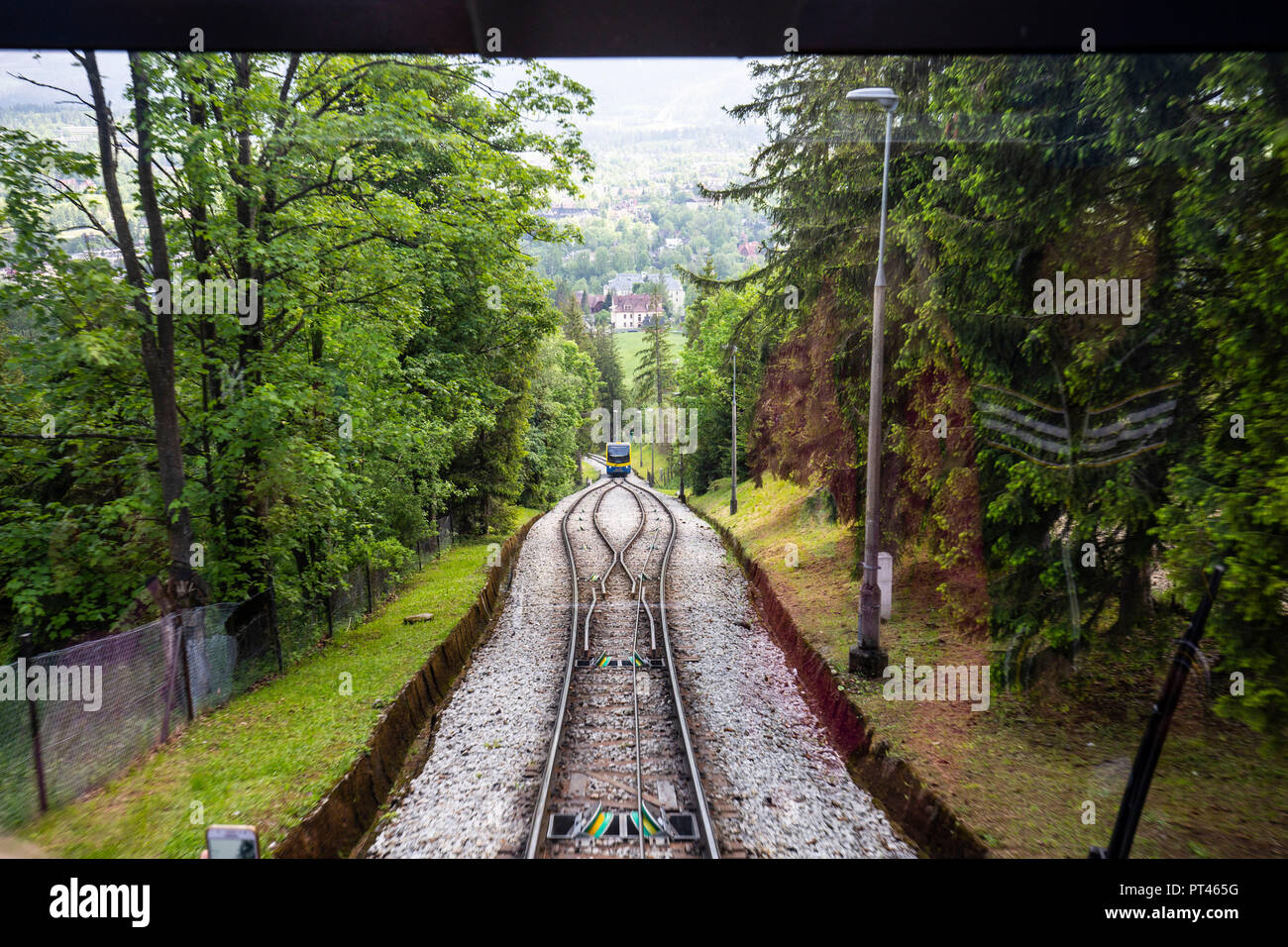 Europe, Poland, Lesser Poland, Zakopane - Gubalowka Hill funicular ...