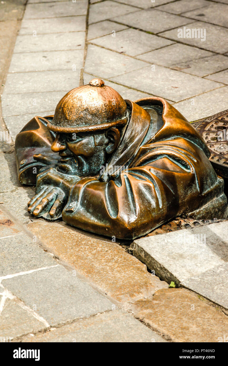 The watcher statue bratislava hi-res stock photography and images - Alamy