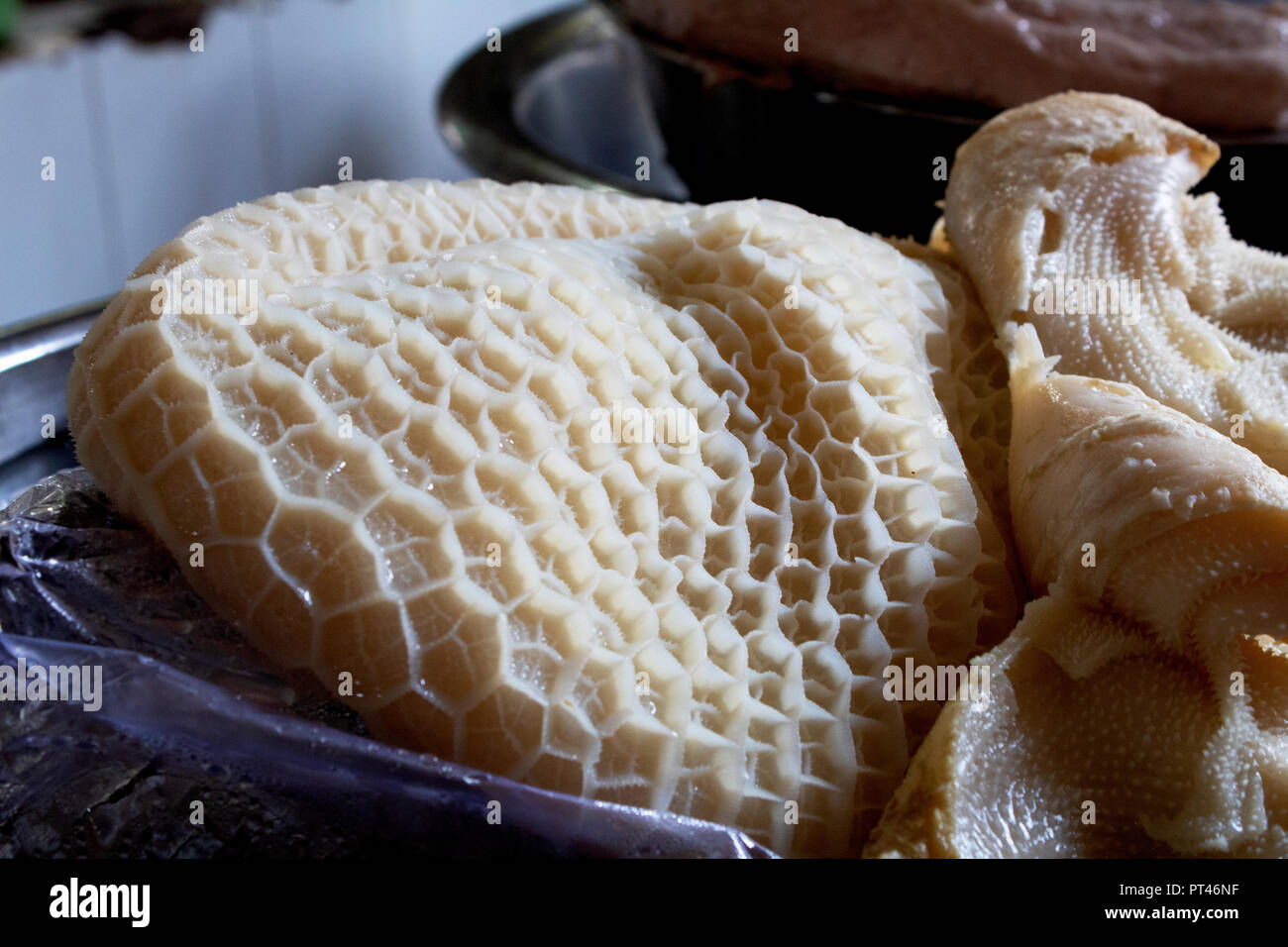 Tripe on display in a local market Stock Photo - Alamy