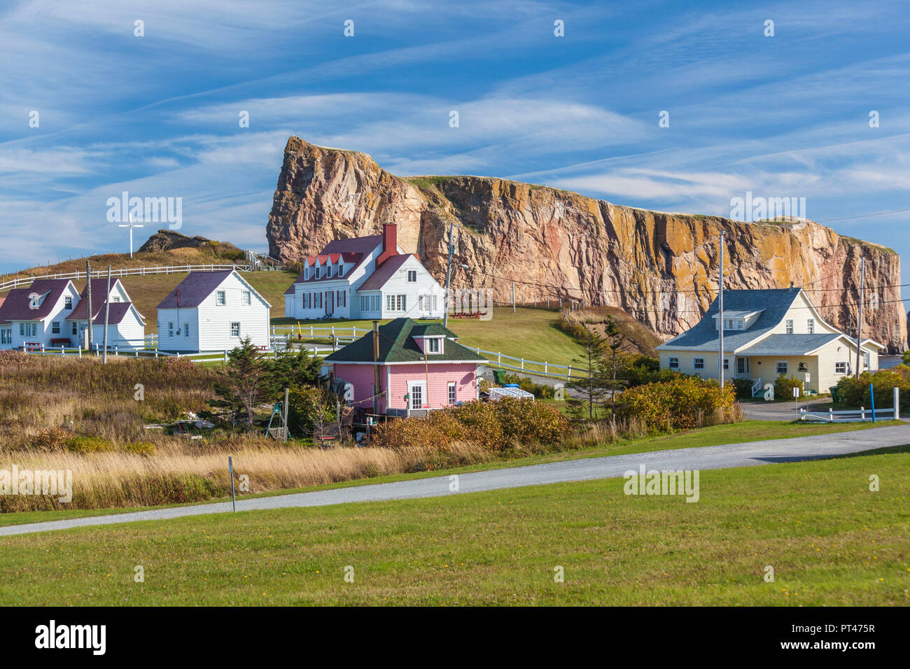 Village buildings and perce rock hi-res stock photography and images ...