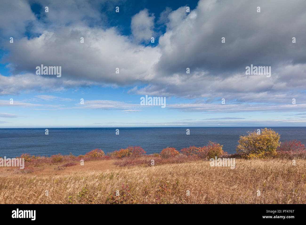 Canada, Quebec, Gaspe Peninsula, L'Anse-au-Griffon, landscape Stock ...