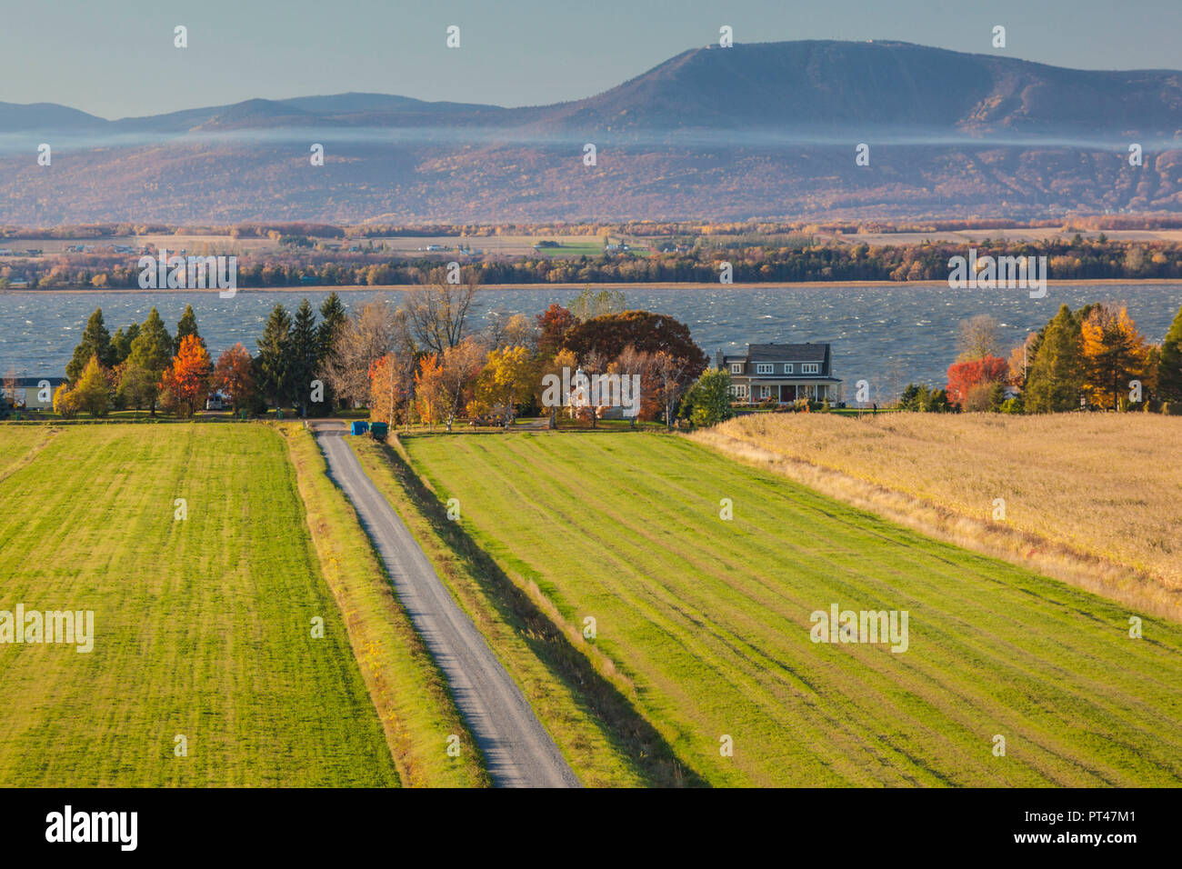 Canada, Quebec, Chaudiere-Appalaches Region, Berthier-sur-Mer, autumn ...