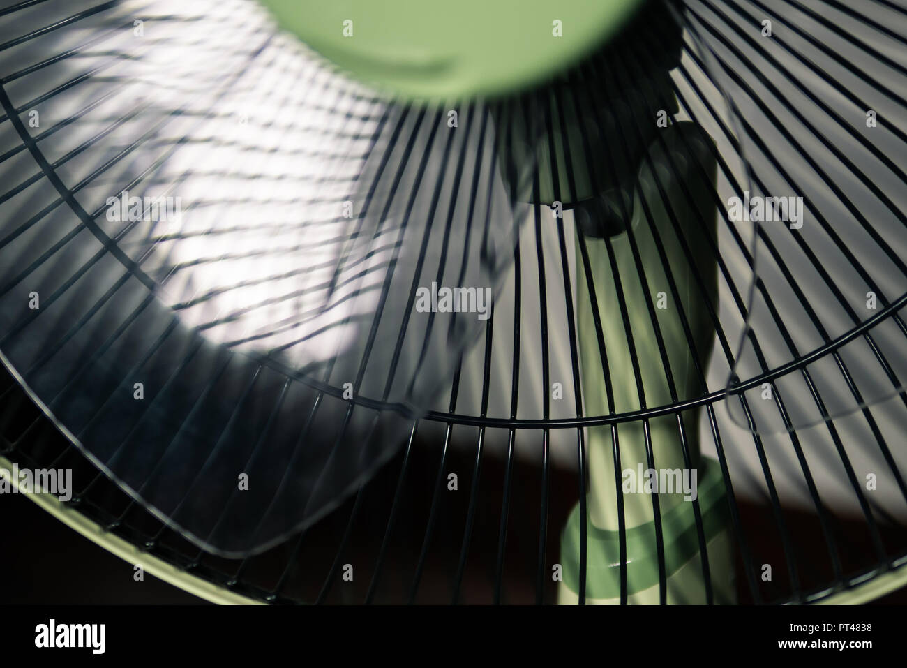 Green Electric Fan Stock Photo - Alamy