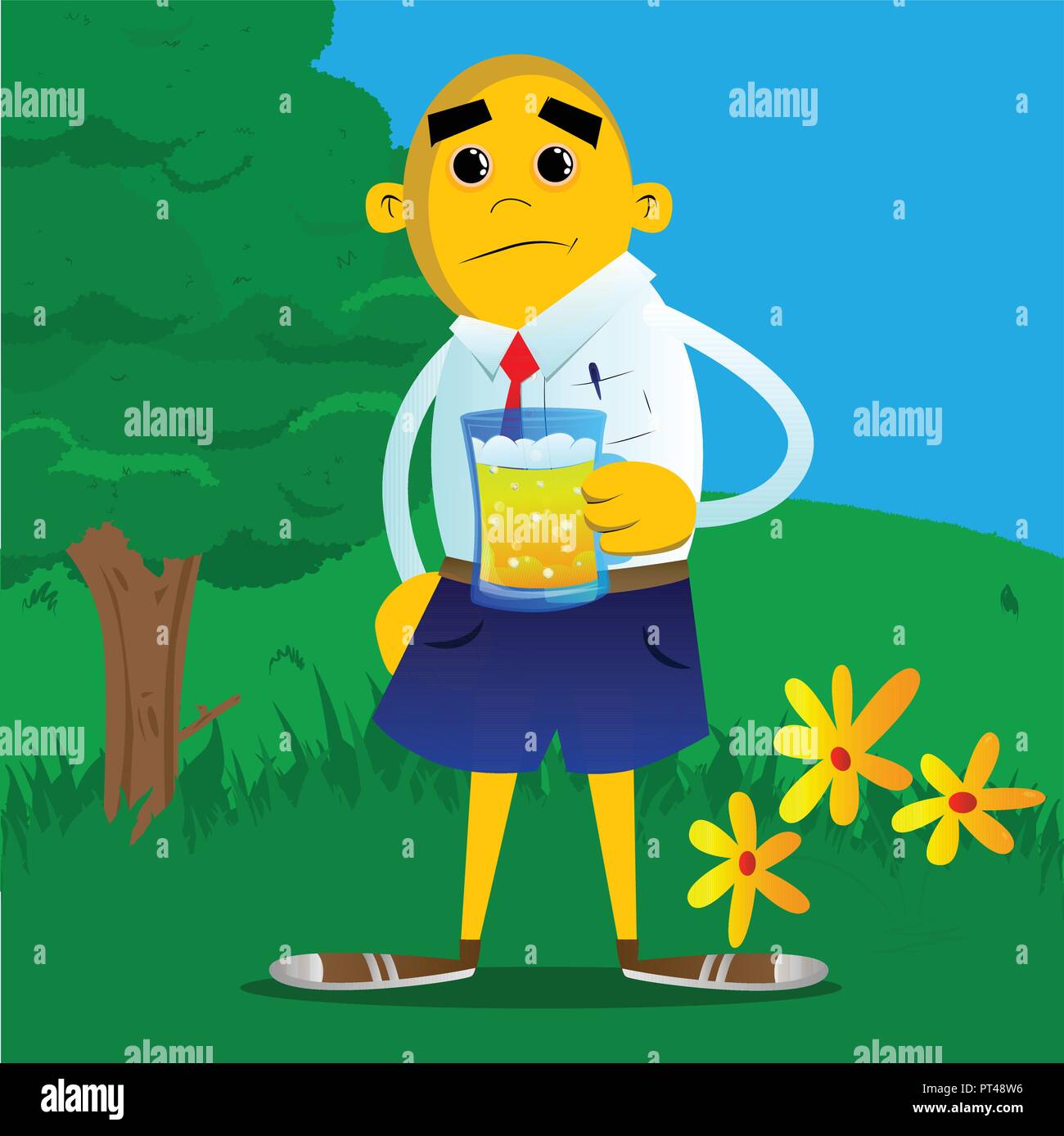 Cartoon Man Drinking Beer High Resolution Stock Photography and Images ...