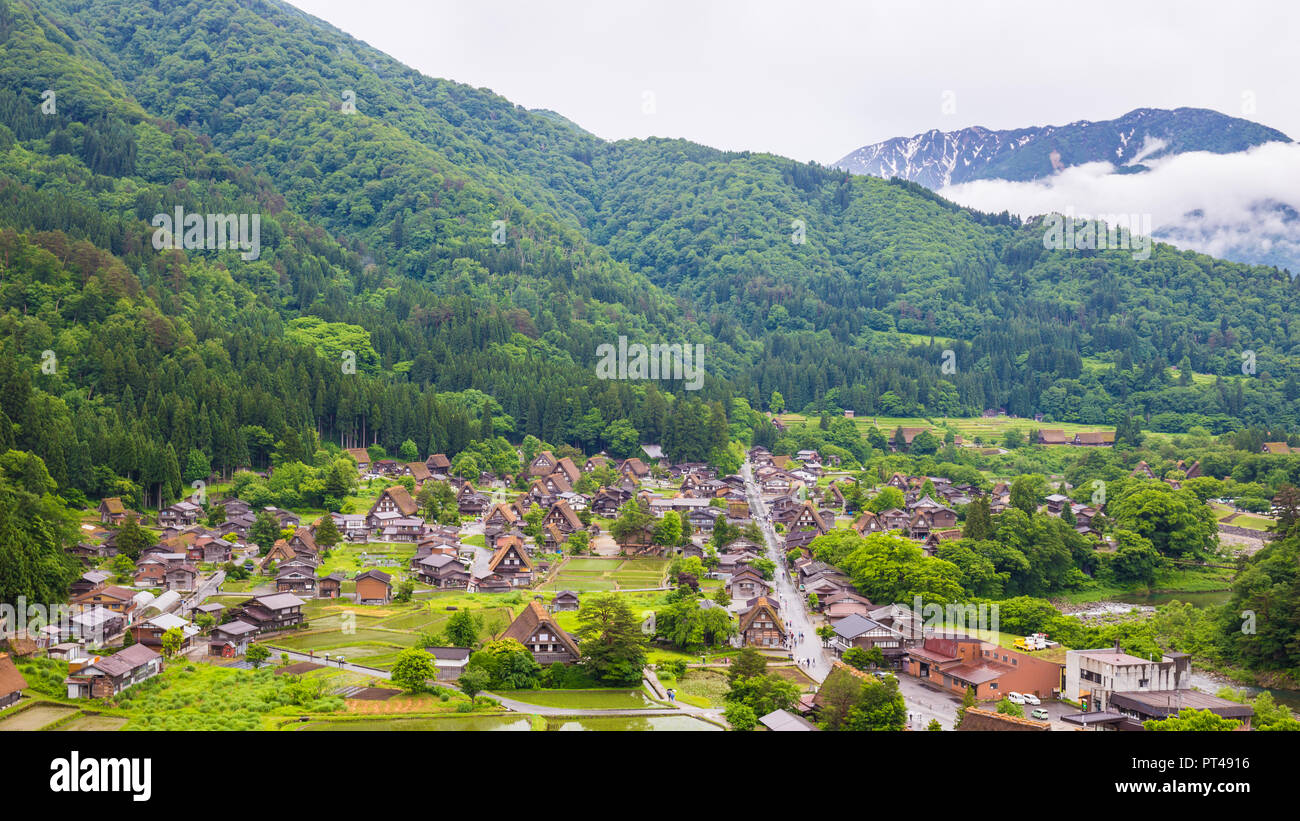 Traditional And Historical Japanese Village Shirakawago In U