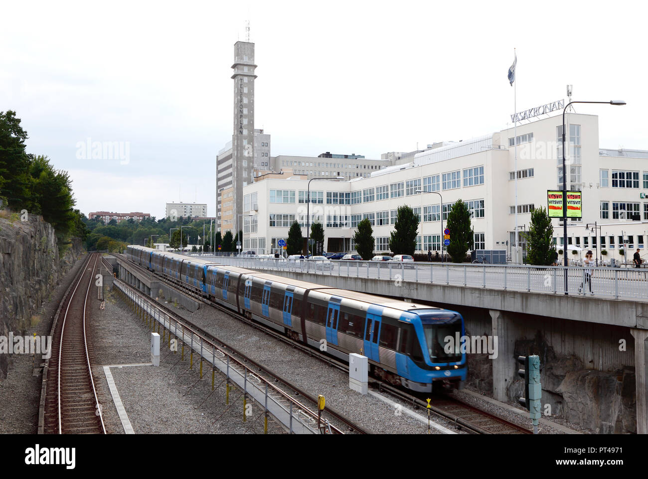 Stockholm, Sweden - August 25, 2015: One C20 class subway train ...