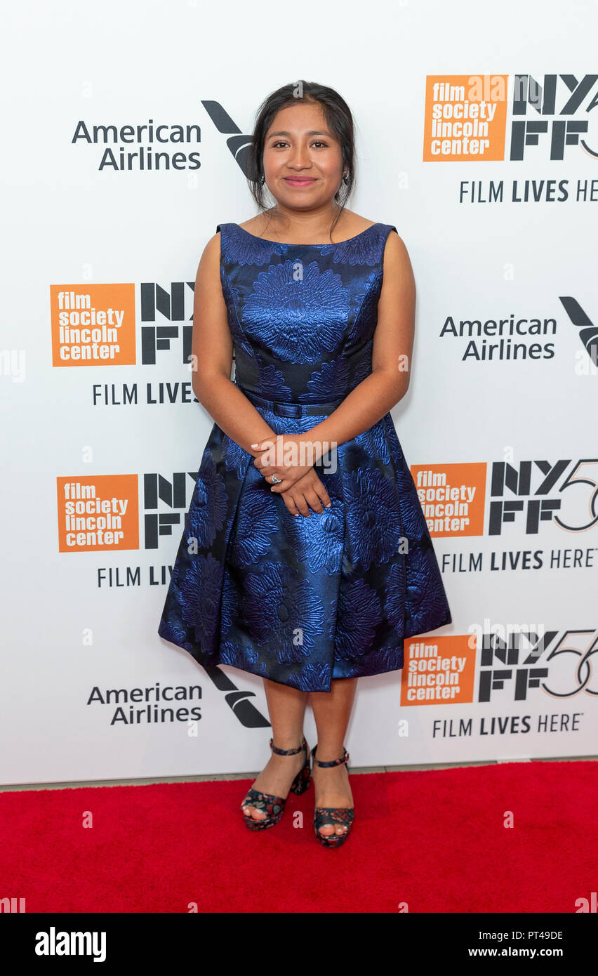 New York, USA. 05th Oct, 2018. Nancy Garcia attends premiere of ROMA ...