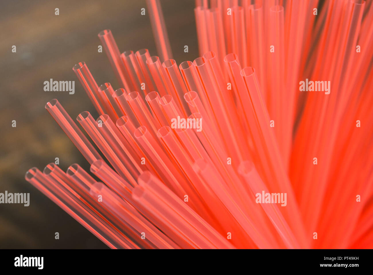 Plastic drinking straws Stock Photo - Alamy