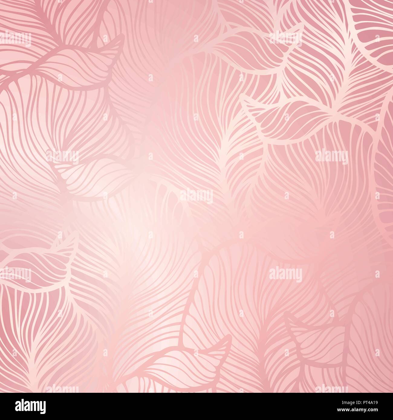 Abstract vintage seamless damask pattern. Rose gold Stock Vector Image ...