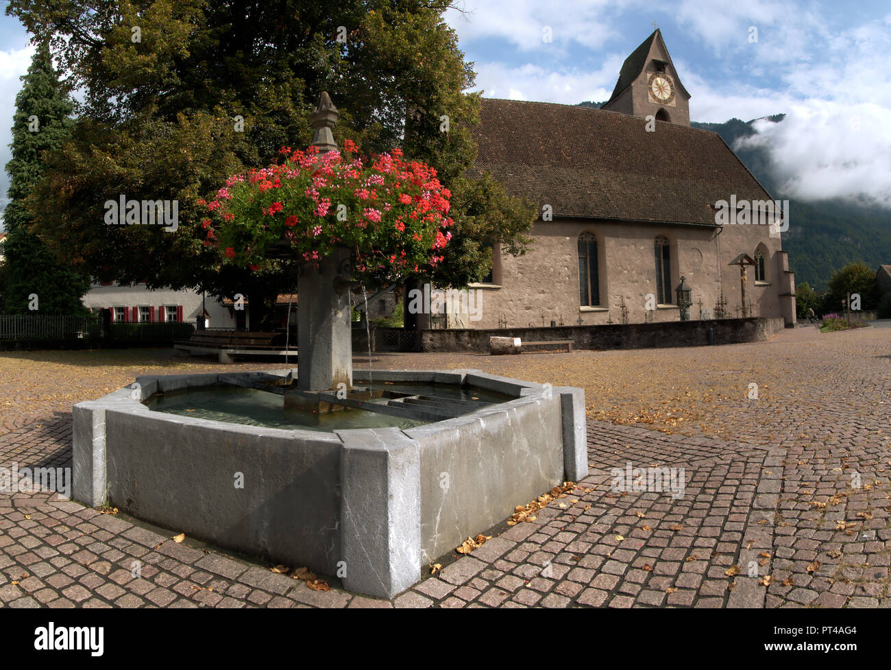 Water trough in alpine in swiss hi-res stock photography and images - Alamy