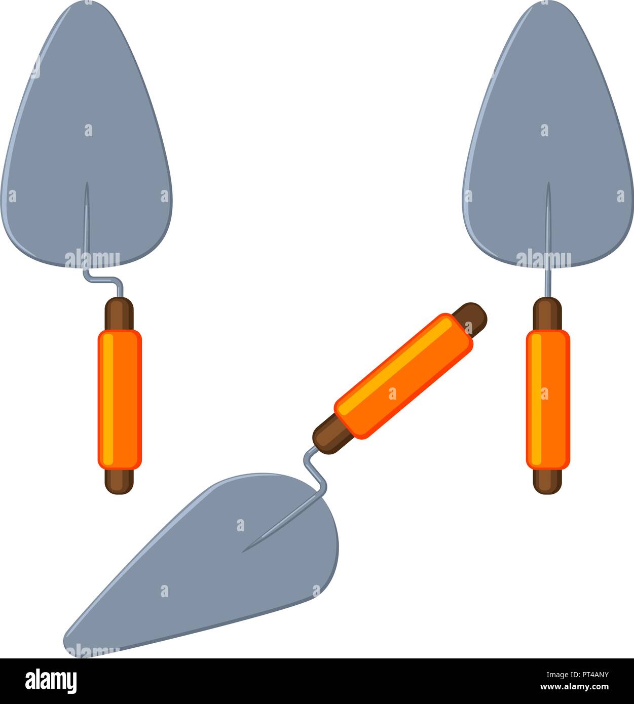 Trowel tool isolated cartoon Cut Out Stock Images & Pictures - Alamy