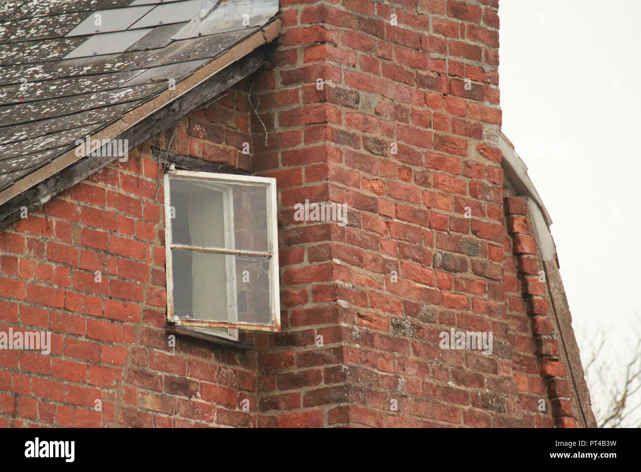 Old house with old open window Stock Photo - Alamy