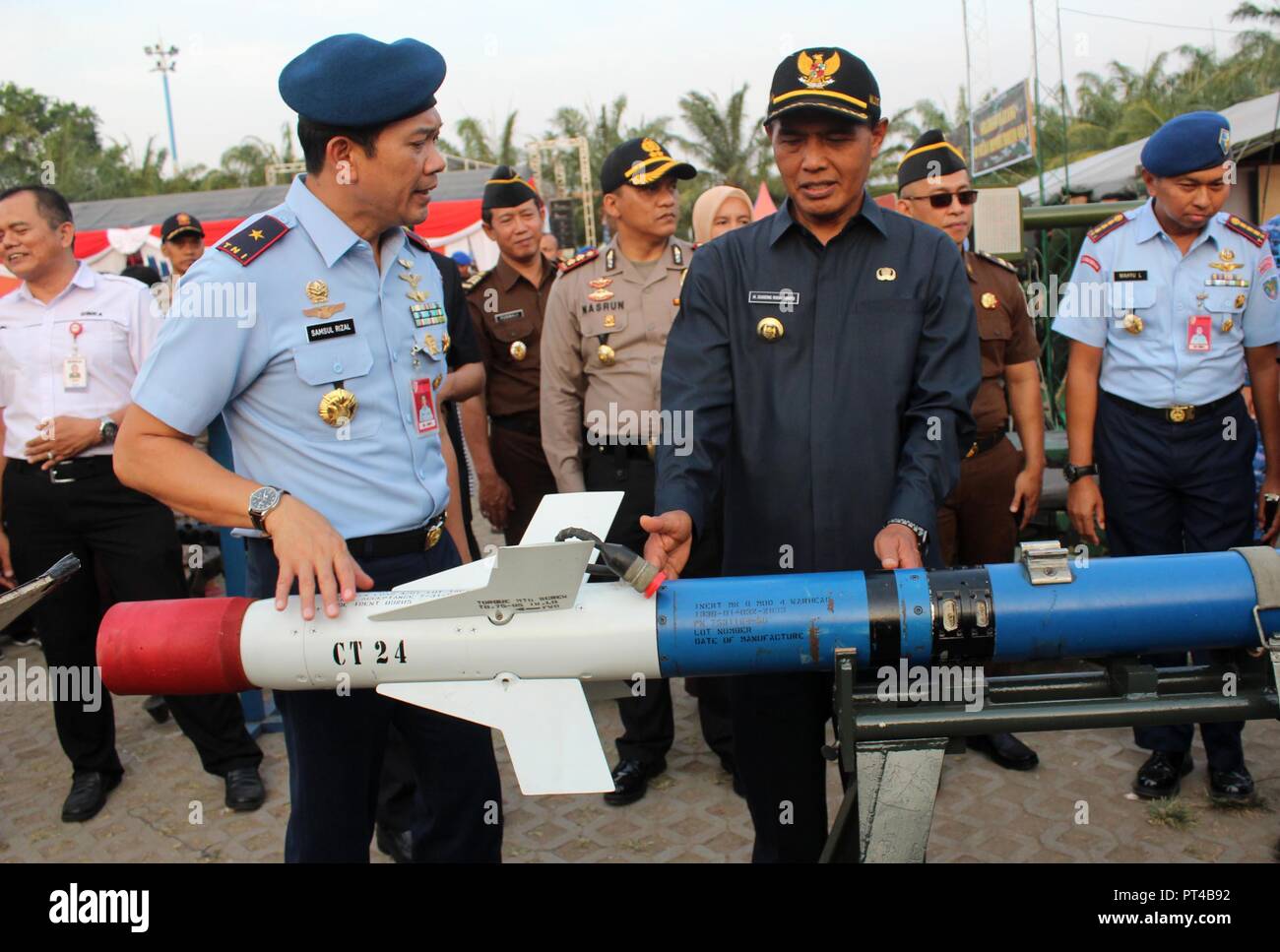 Madiun, Indonesia. 05th Oct, 2018. Commander of the Air Base Iswahjudi ...