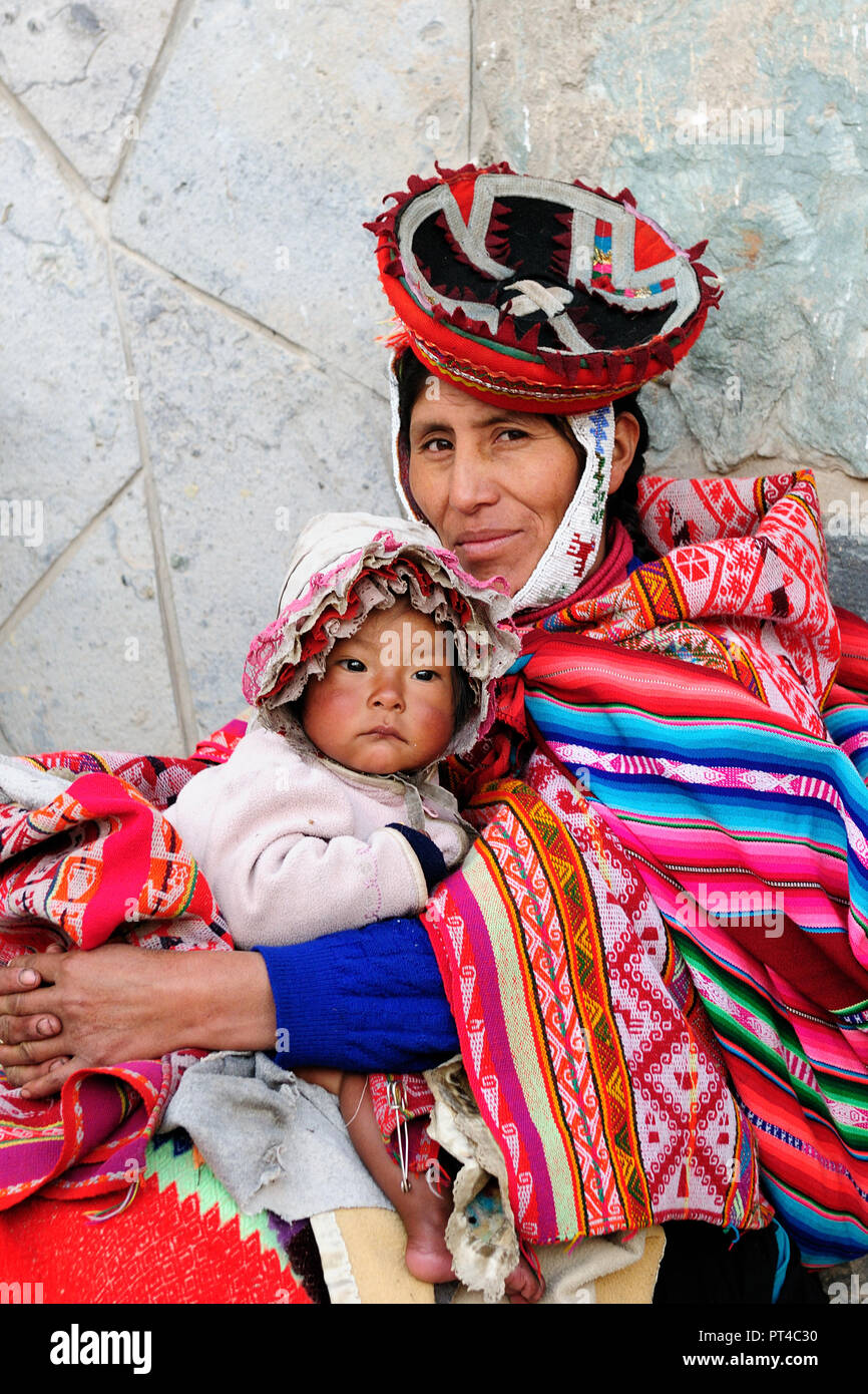 Peruvian child in traditional costume hi-res stock photography and ...
