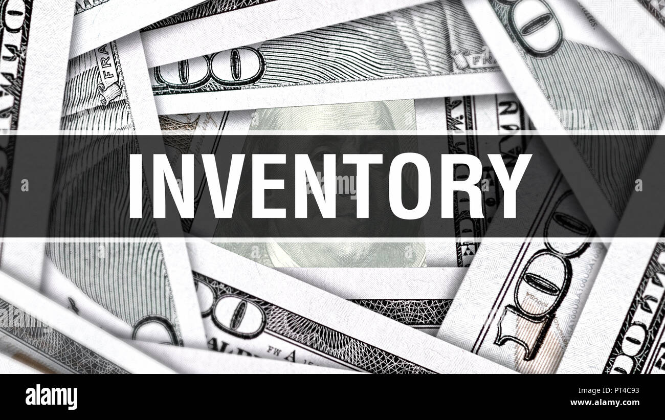 Inventory Closeup Concept. American Dollars Cash Money,3D rendering ...