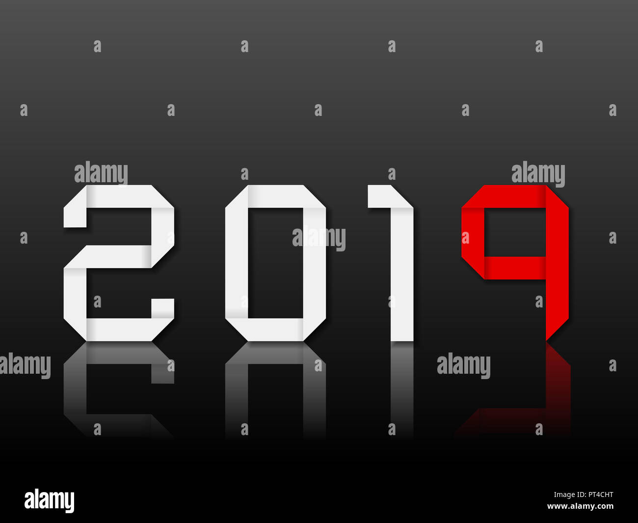 Happy new 2019 background. Vector illustration Stock Photo - Alamy