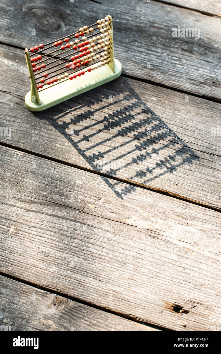 Vintage abacus. Backlight Stock Photo - Alamy