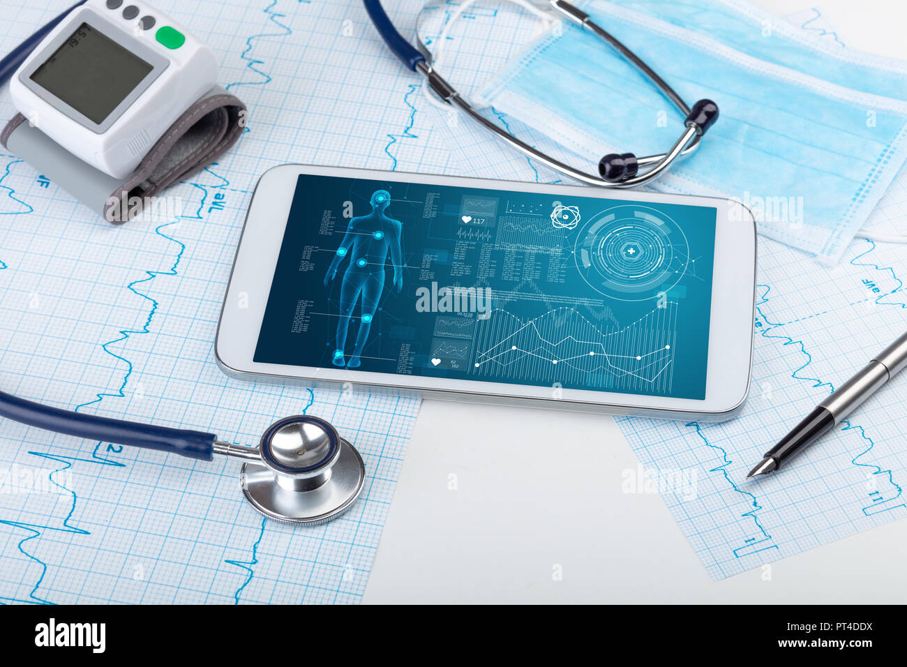 Medical full body screening software on tablet and healthcare devices ...