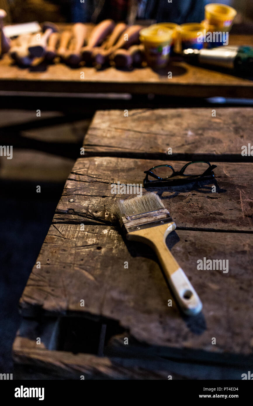 Old style carpentry at the south of Chilenetal Stock Photo - Alamy
