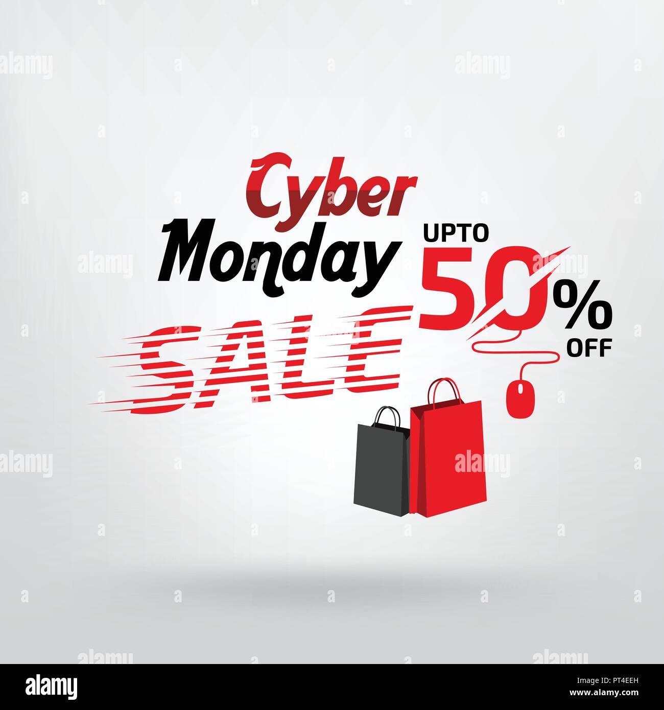 Cyber Monday Sale Banner Ad Vector Template Design Stock Vector Image ...