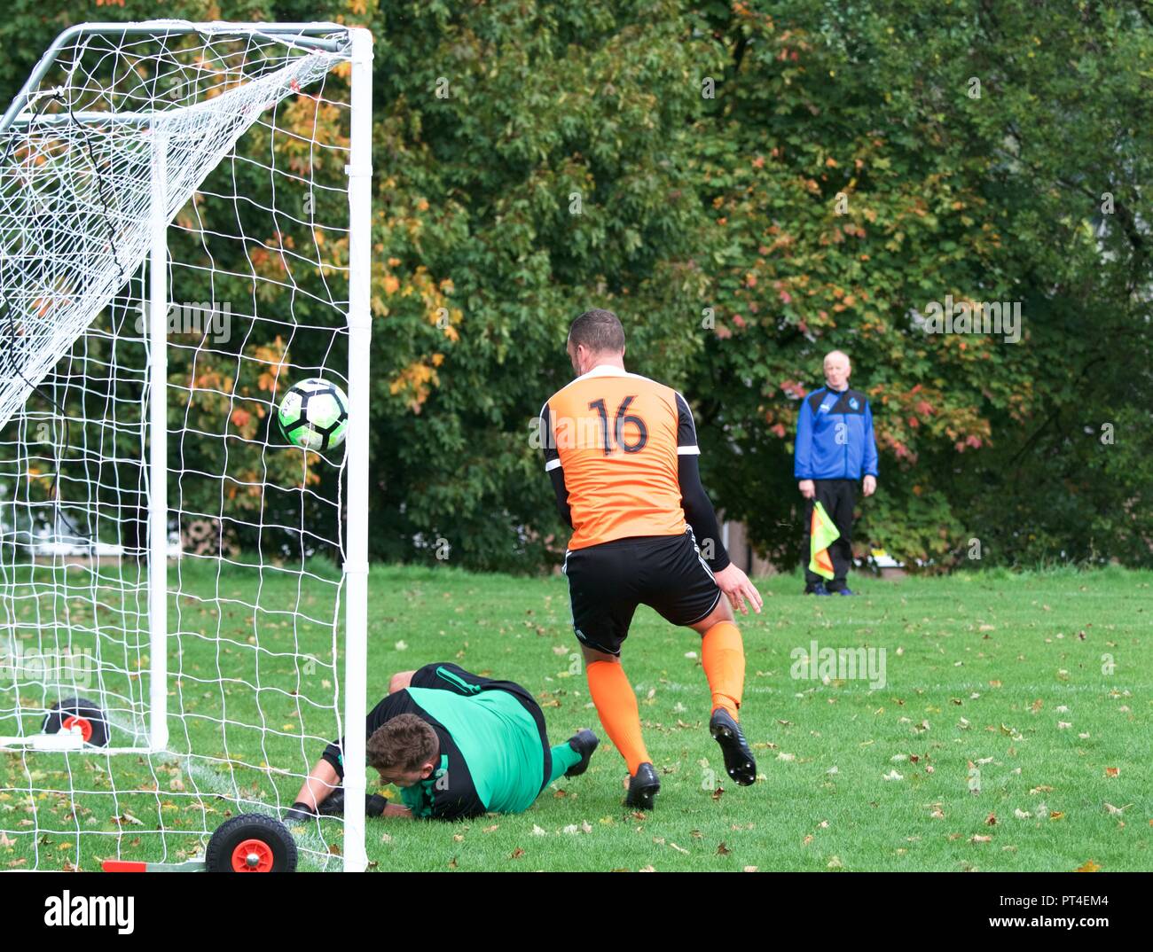Football goalmouth hi-res stock photography and images - Alamy