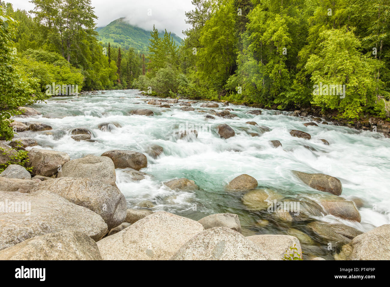 Little Susitna River on the road to Hatcher Pass Alaska Stock Photo - Alamy