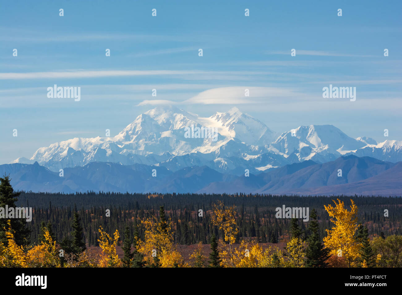 Denali from East on Denali Highway Stock Photo - Alamy