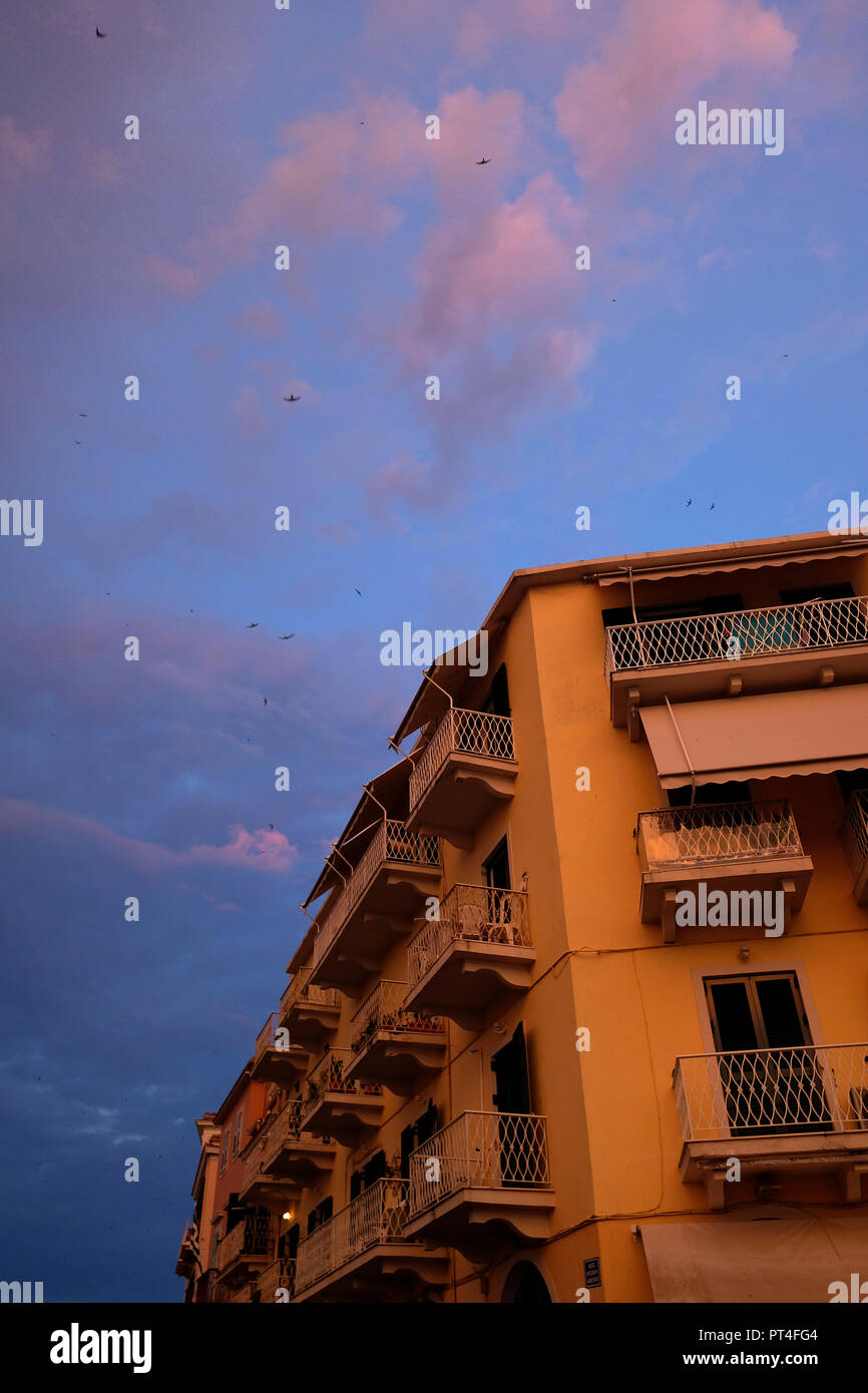 Europe, Greece, Corfu, house detail Stock Photo - Alamy