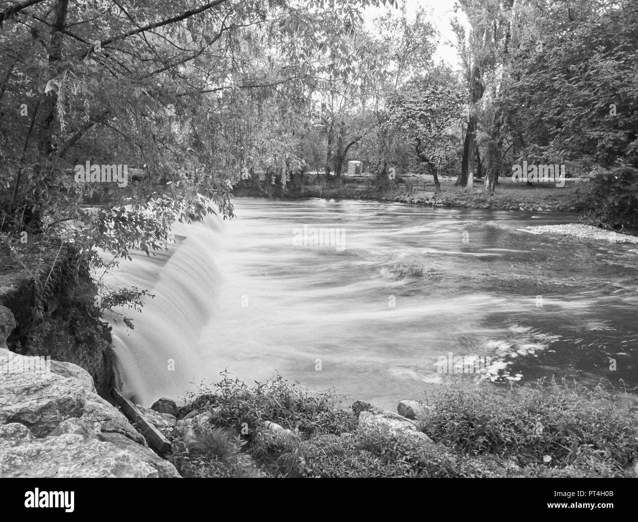 Shot beautiful park in Black and White Stock Photos & Images - Alamy