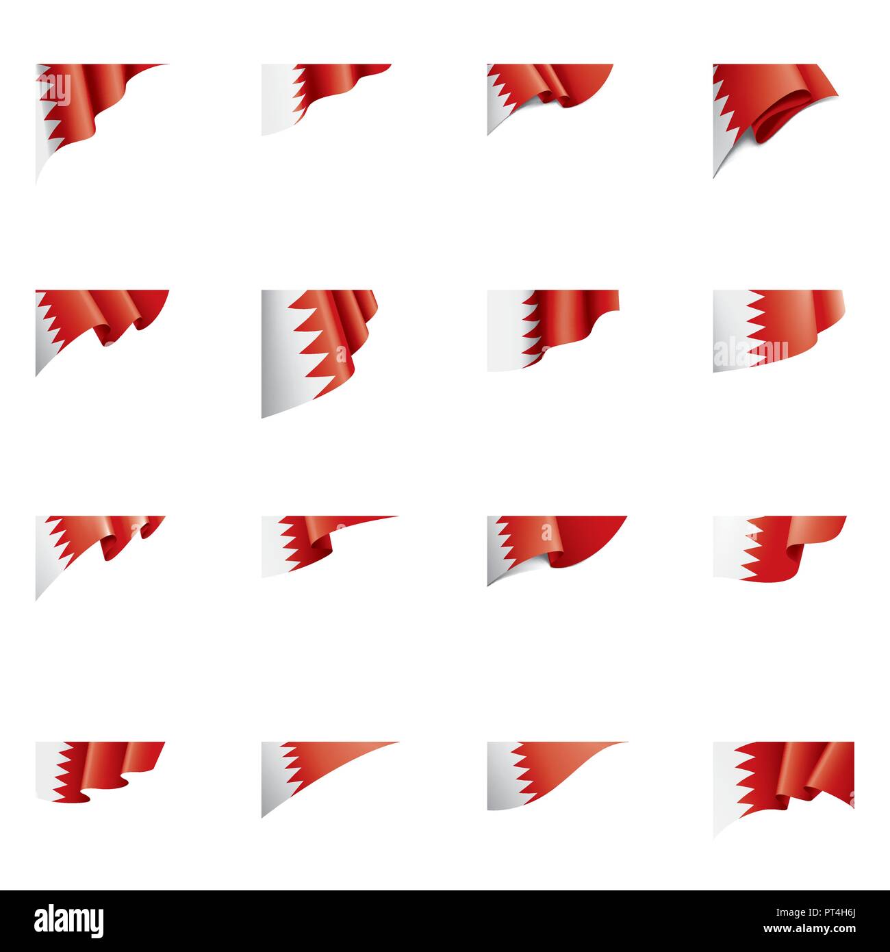 Bahrain silk flag Cut Out Stock Images & Pictures - Alamy