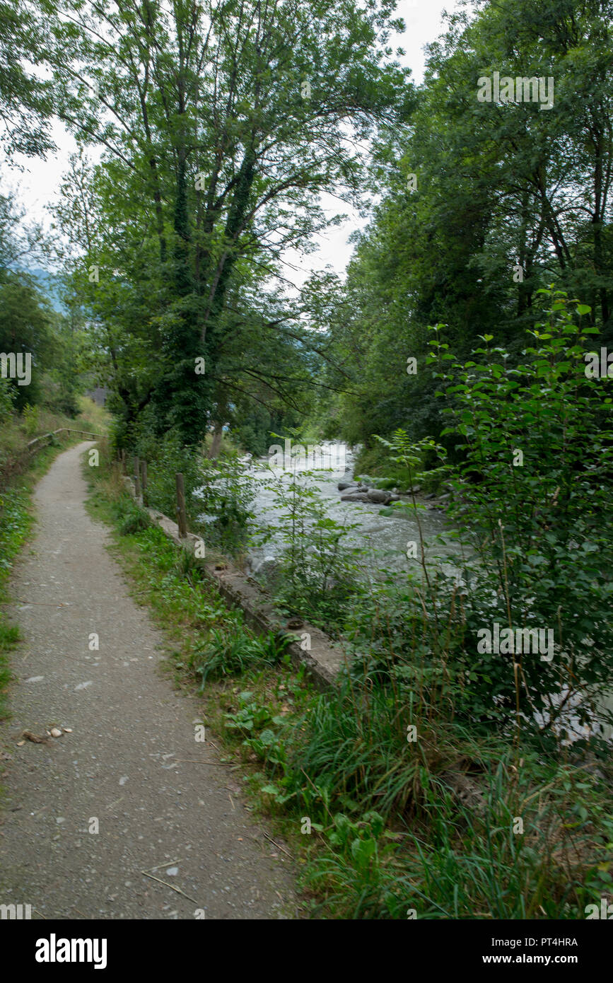 River in the valley of aran next to vielha, Spain Stock Photo - Alamy