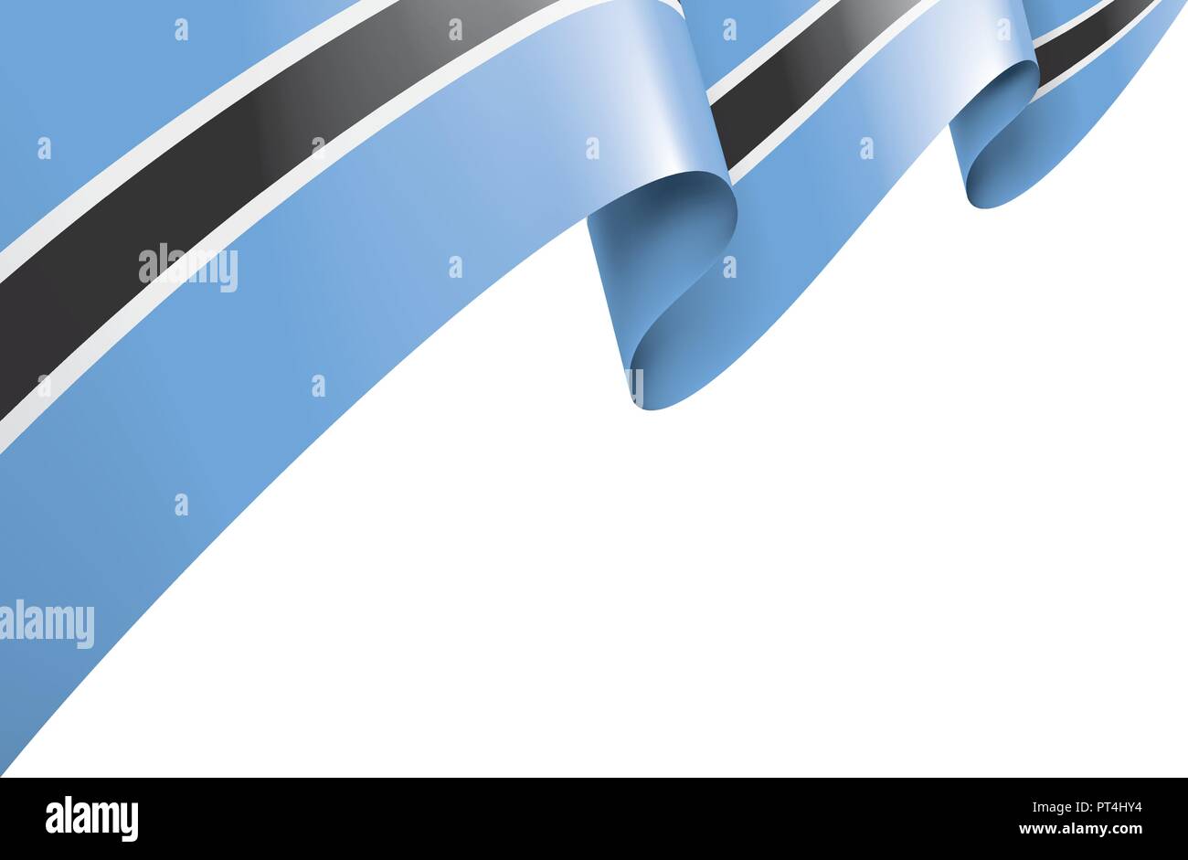 Botswana flag, vector illustration on a white background Stock Vector ...