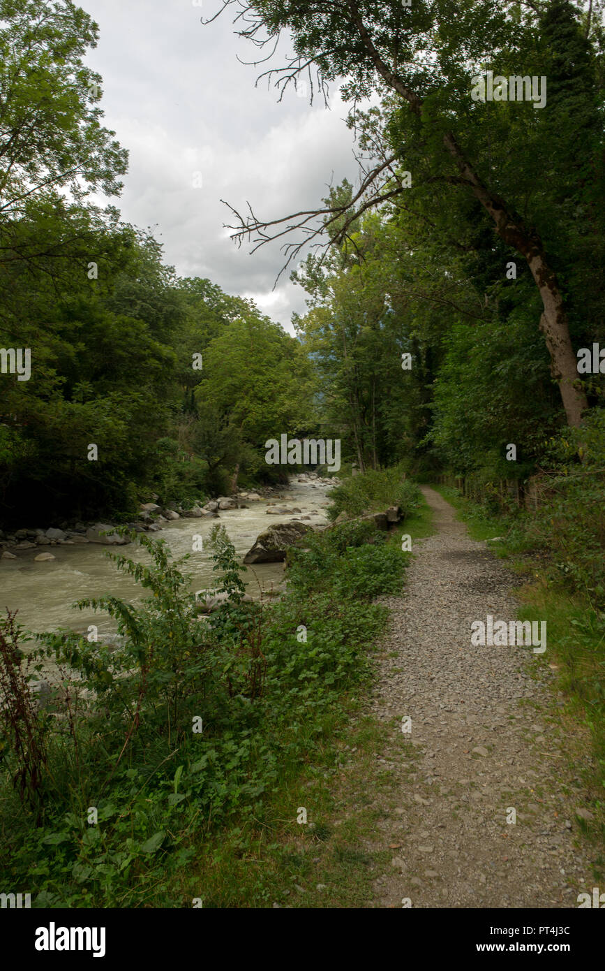 River in the valley of aran next to vielha, Spain Stock Photo - Alamy