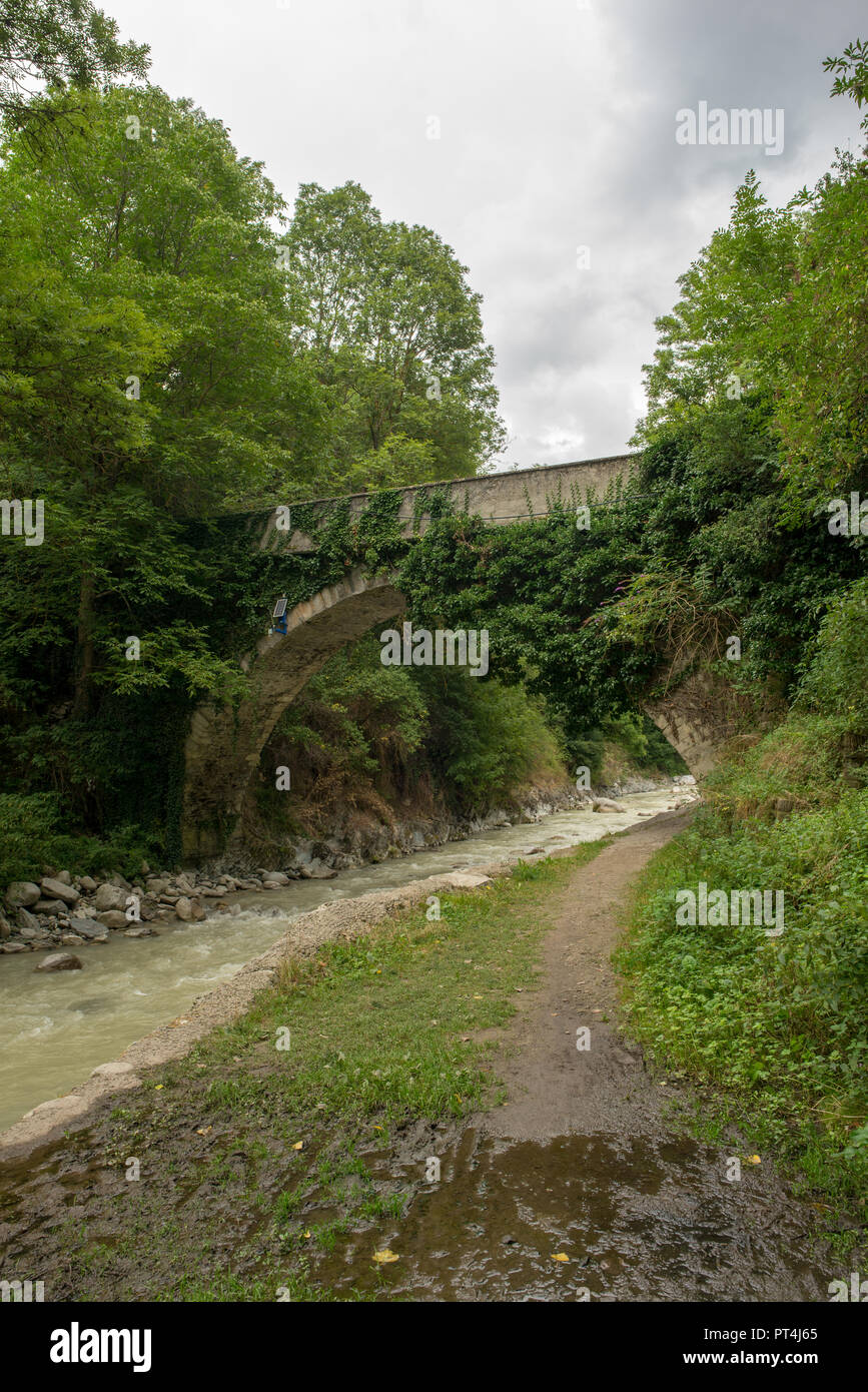 River in the valley of aran next to vielha, Spain Stock Photo - Alamy