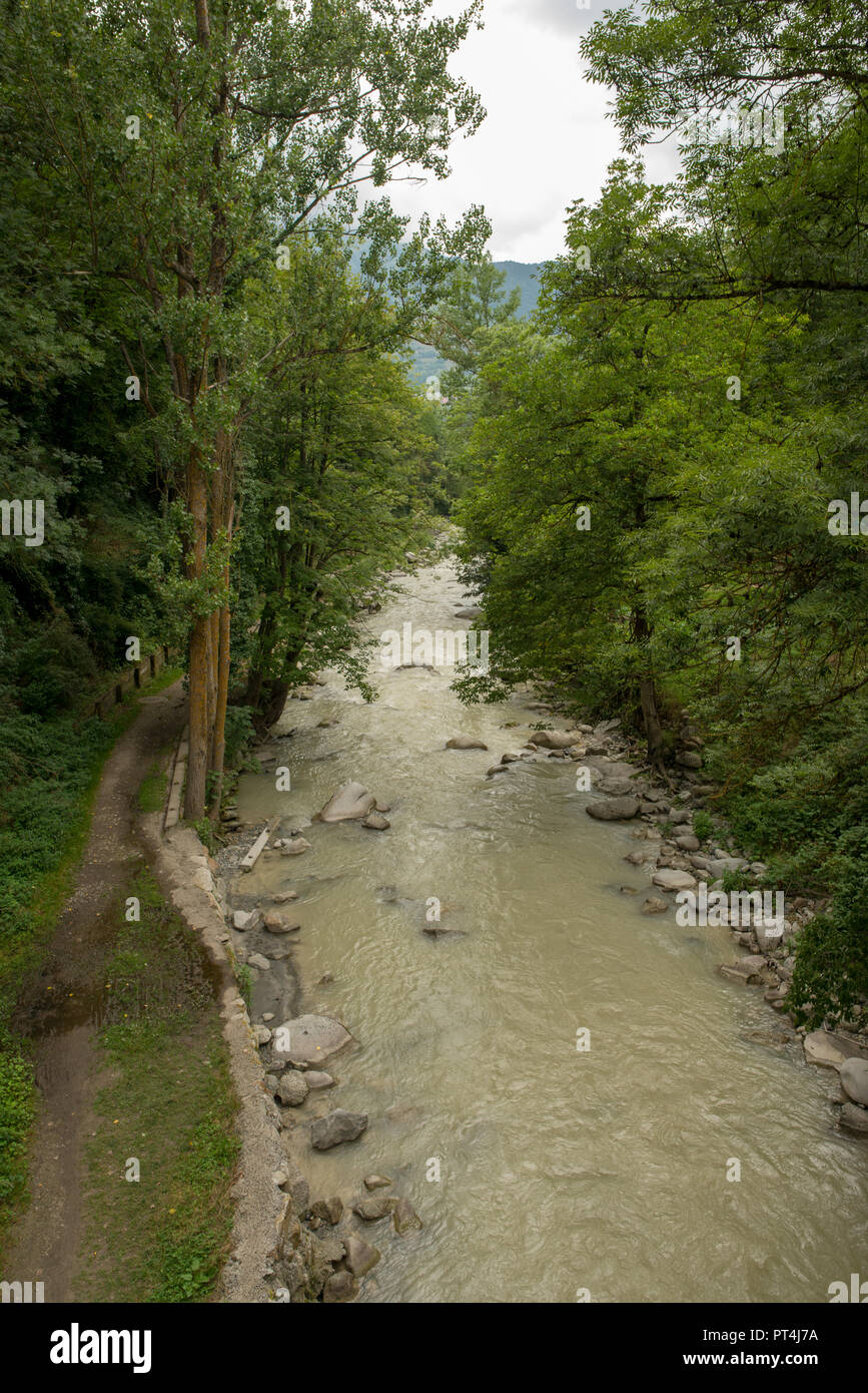 River in the valley of aran next to vielha, Spain Stock Photo - Alamy