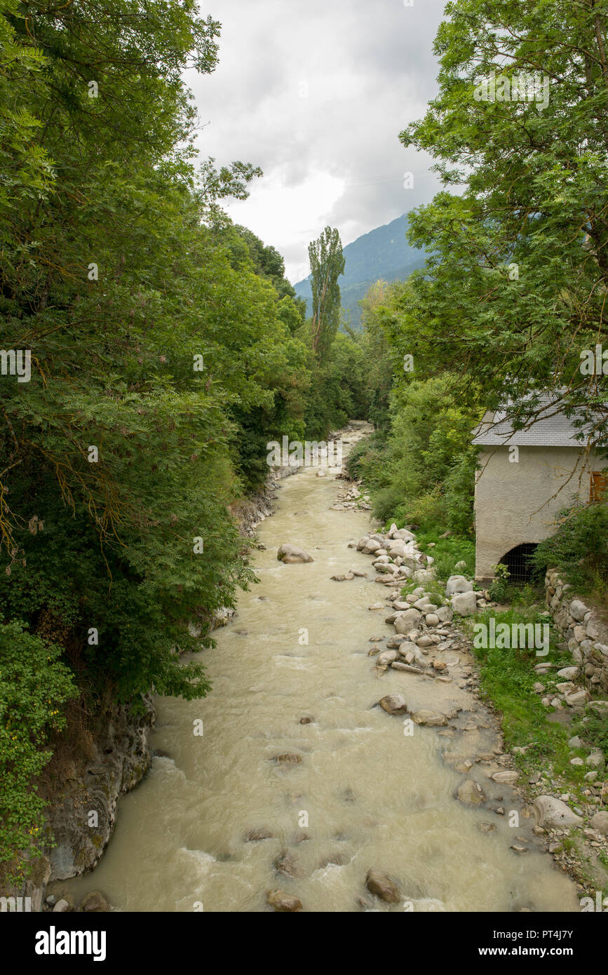 River in the valley of aran next to vielha, Spain Stock Photo - Alamy