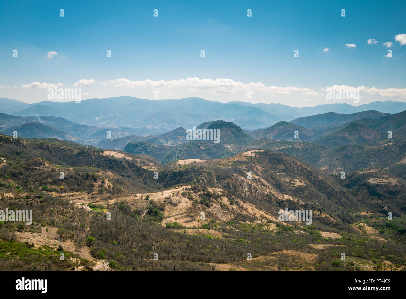 Mountain range of the Sierra Norte de Oaxaca, Mexico Stock Photo - Alamy