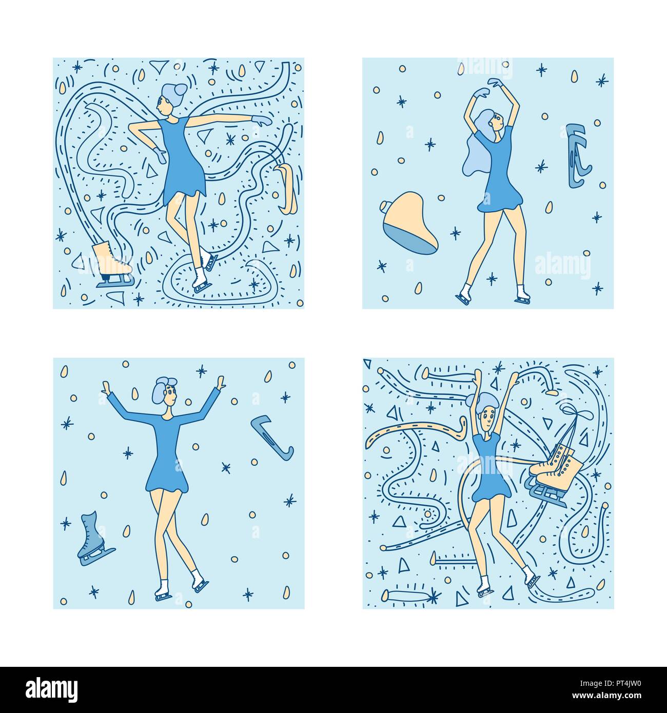 Figure skating program Cut Out Stock Images & Pictures - Alamy