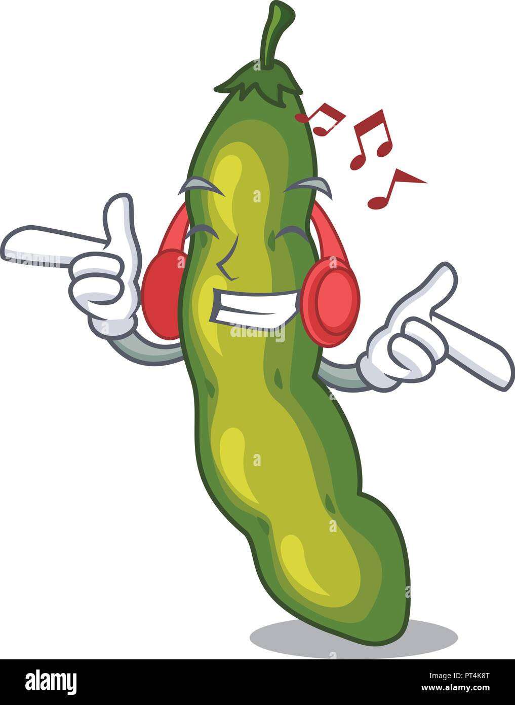 Green string beans Stock Vector Images - Alamy