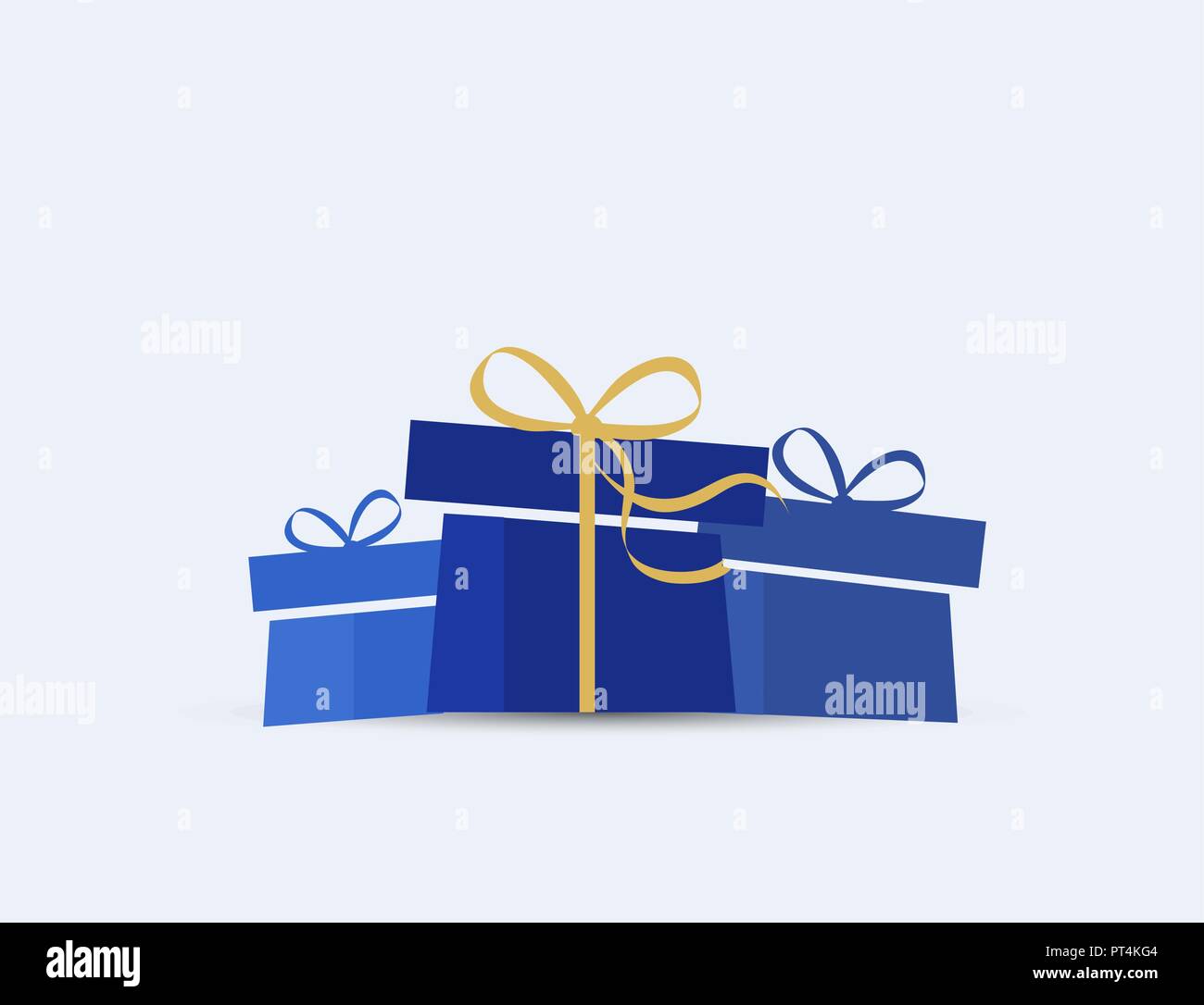 Blue bag with presents Stock Vector Images - Alamy