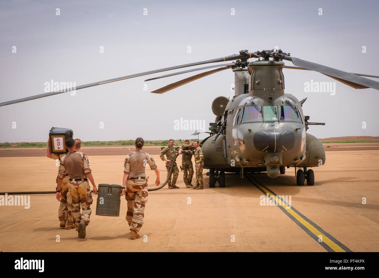 Three Royal Air Force Chinook heavy lift helicopters are now fully ...