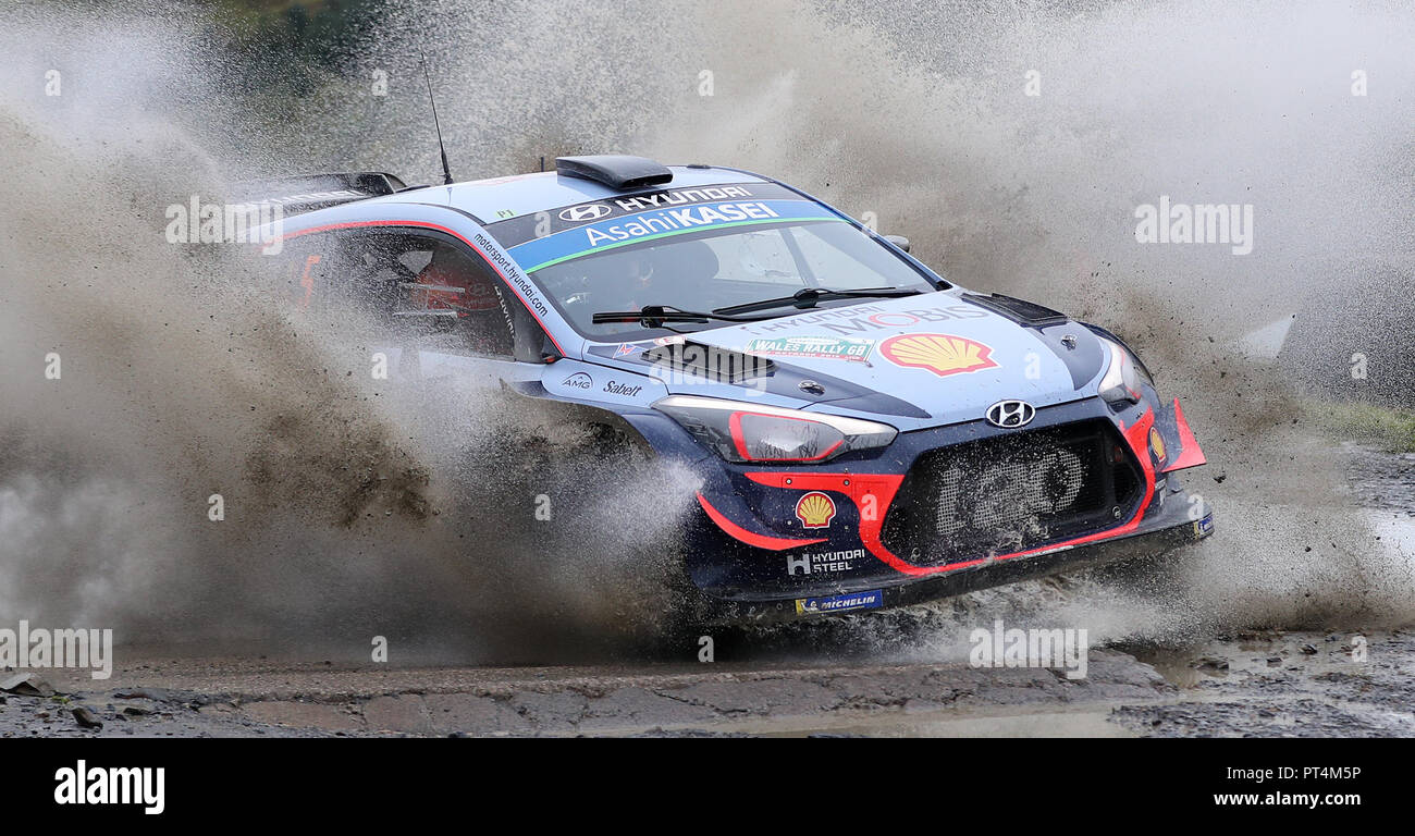 Hyundai Thiery Neuville on the Sweet Lamb stage during day three of the ...